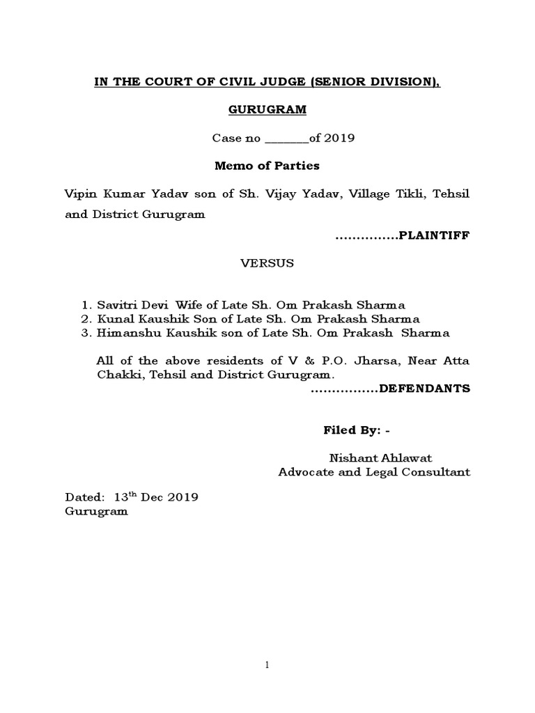 Suit For Permanent and Mandatory Injnuction | PDF | Lawsuit | Affidavit