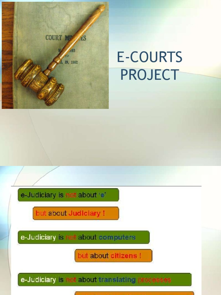 E-Courts Project | Download Free PDF | Courtroom | Justice