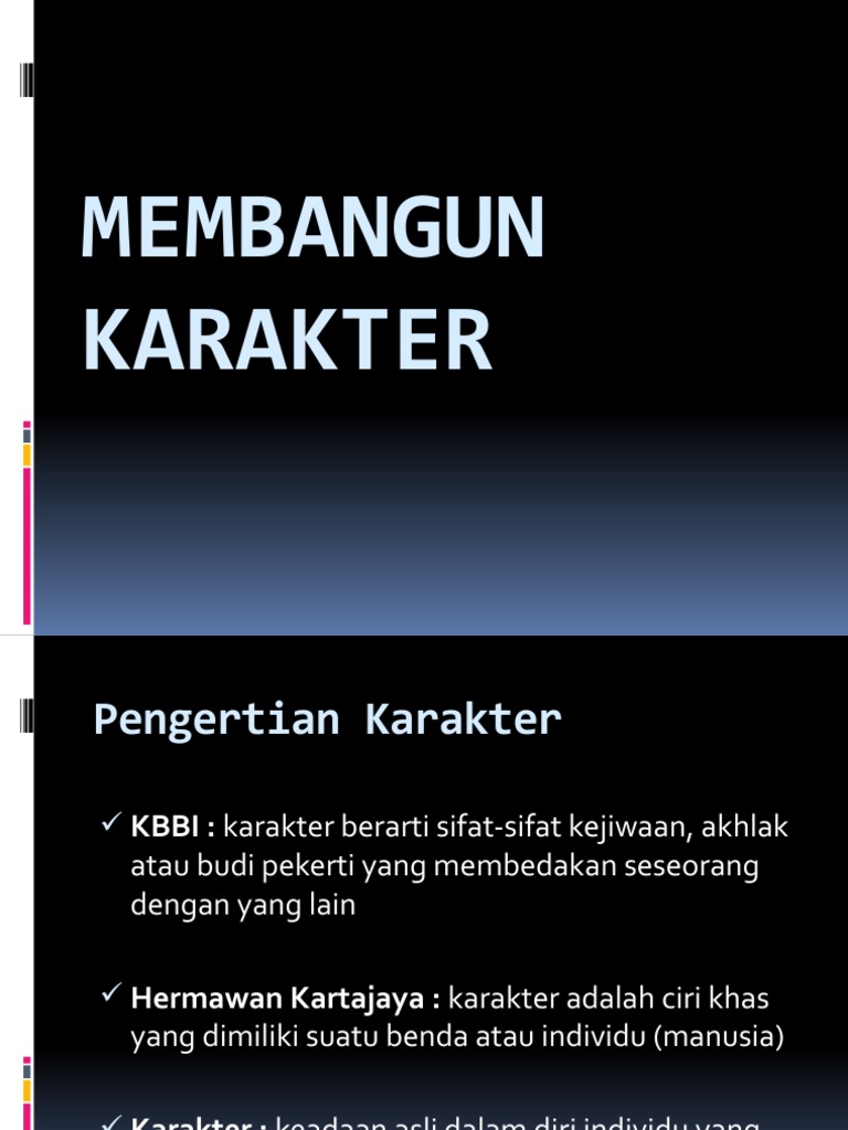 Pendidikan Karakter | PDF