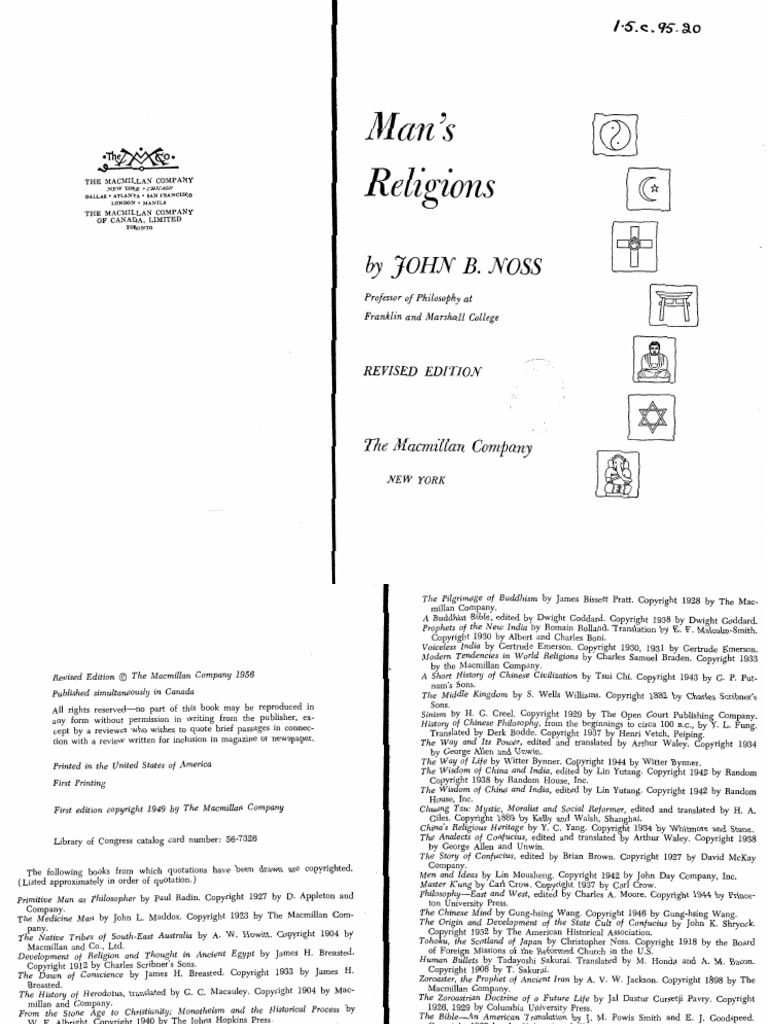 John B. Noss Man's Religions - 1956 | PDF | Religious Faiths | Sufism