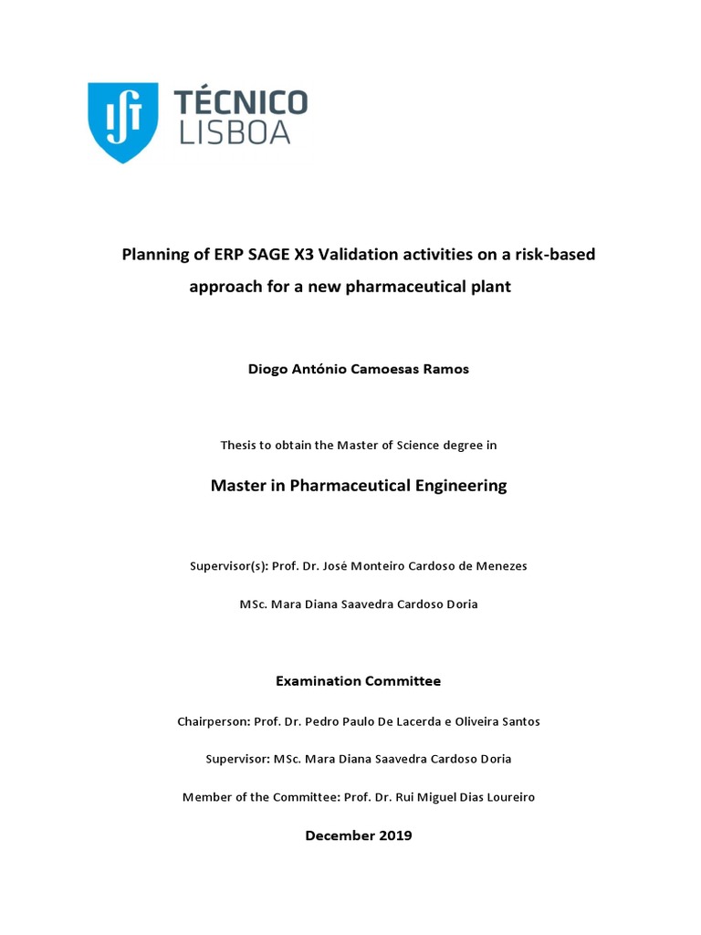 Tese Erp Validation Pharma | PDF | Enterprise Resource Planning ...