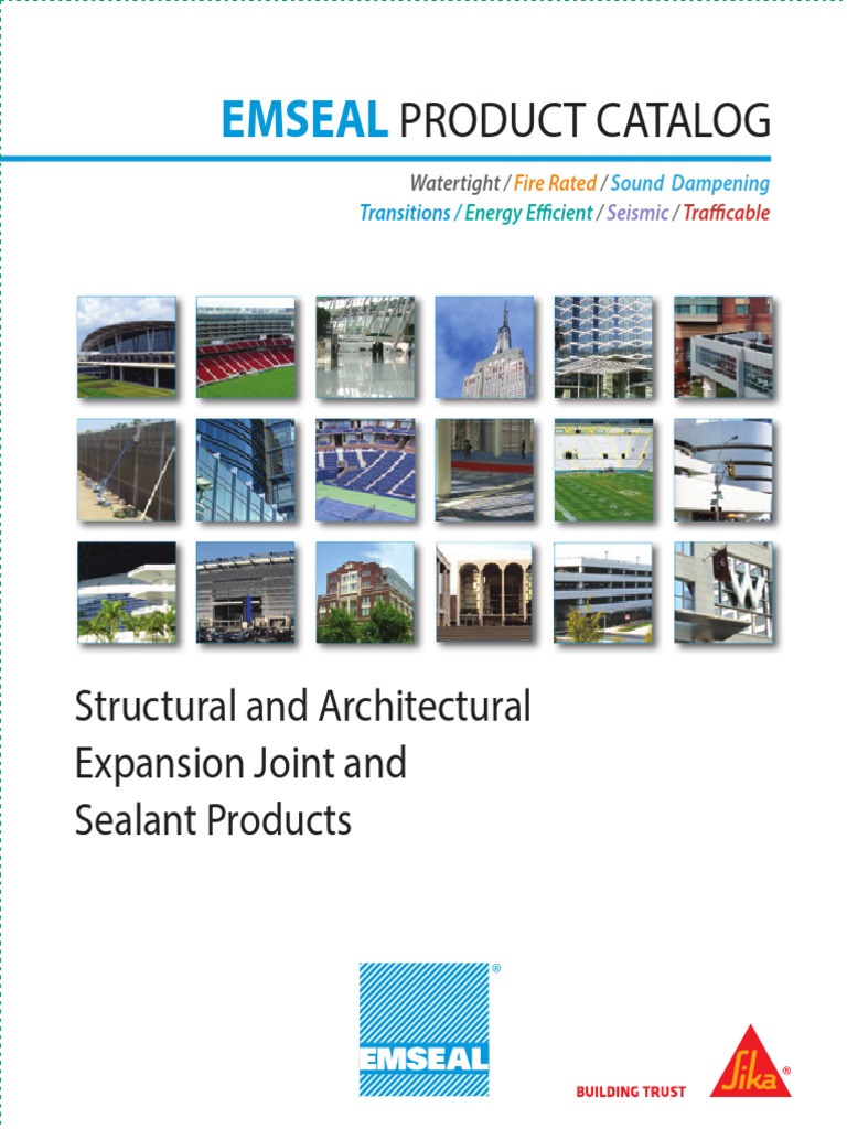Emseal Watertight Expansion Joint Catalog Product Catalog | PDF | Wall ...