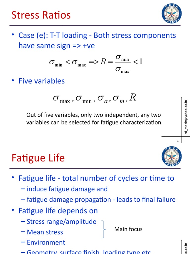 Stress Ratios: - Case (E) : T-T Loading - Both Stress Components Have ...
