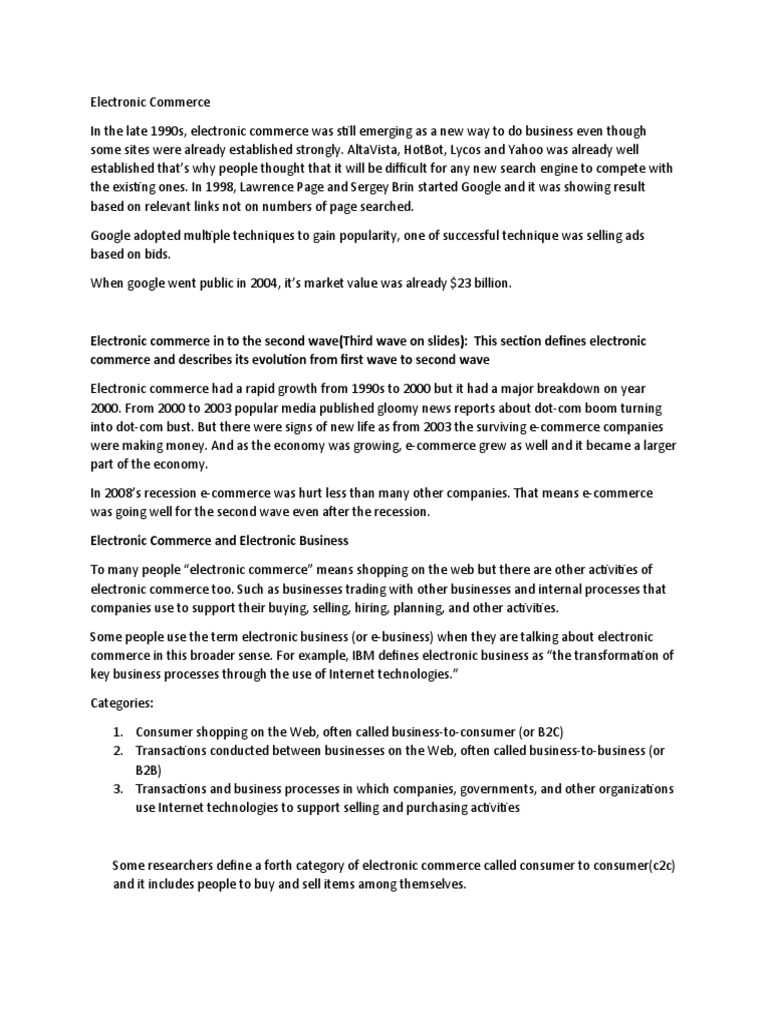 Chapter 1 | PDF | E Commerce | Electronic Data Interchange