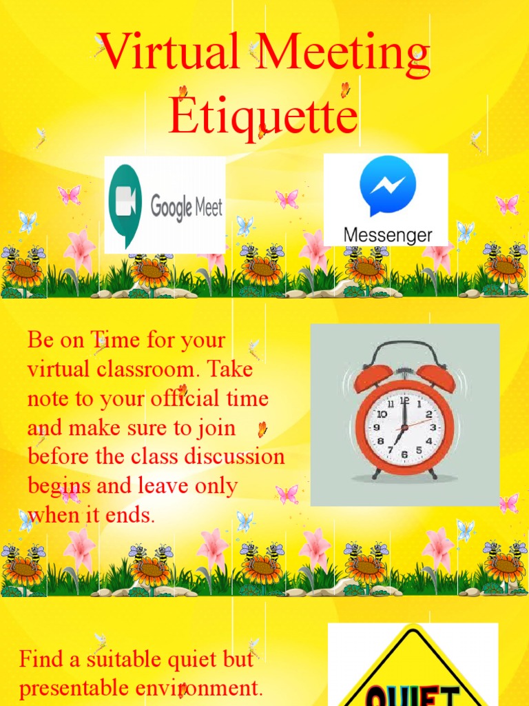 Virtual Meeting Etiquette Guidelines | PDF | Language Arts & Discipline ...