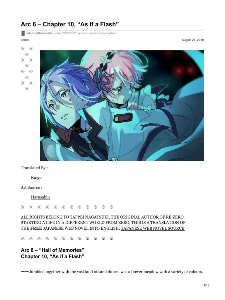 Re:zero Arc 6 | PDF | Odor