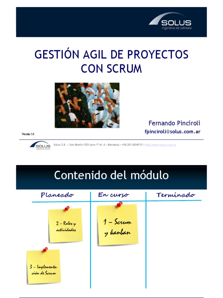 Gestión de Proyectos Con Scrum | PDF | Scrum (desarrollo de software ...