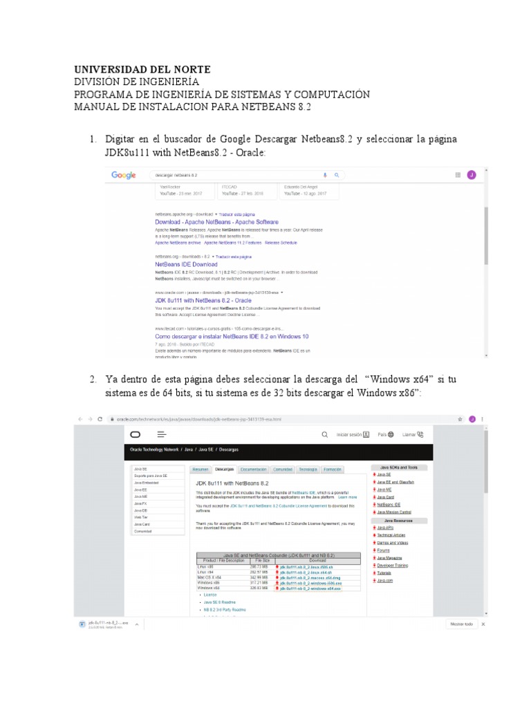 Manual de Instalacion para Netbeans 8.2 | PDF | Juegos y actividades ...