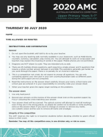 2023 AMC Answer | PDF