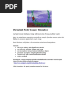 PhET Roller Coaster Physics Investigation | PDF | Friction | Force