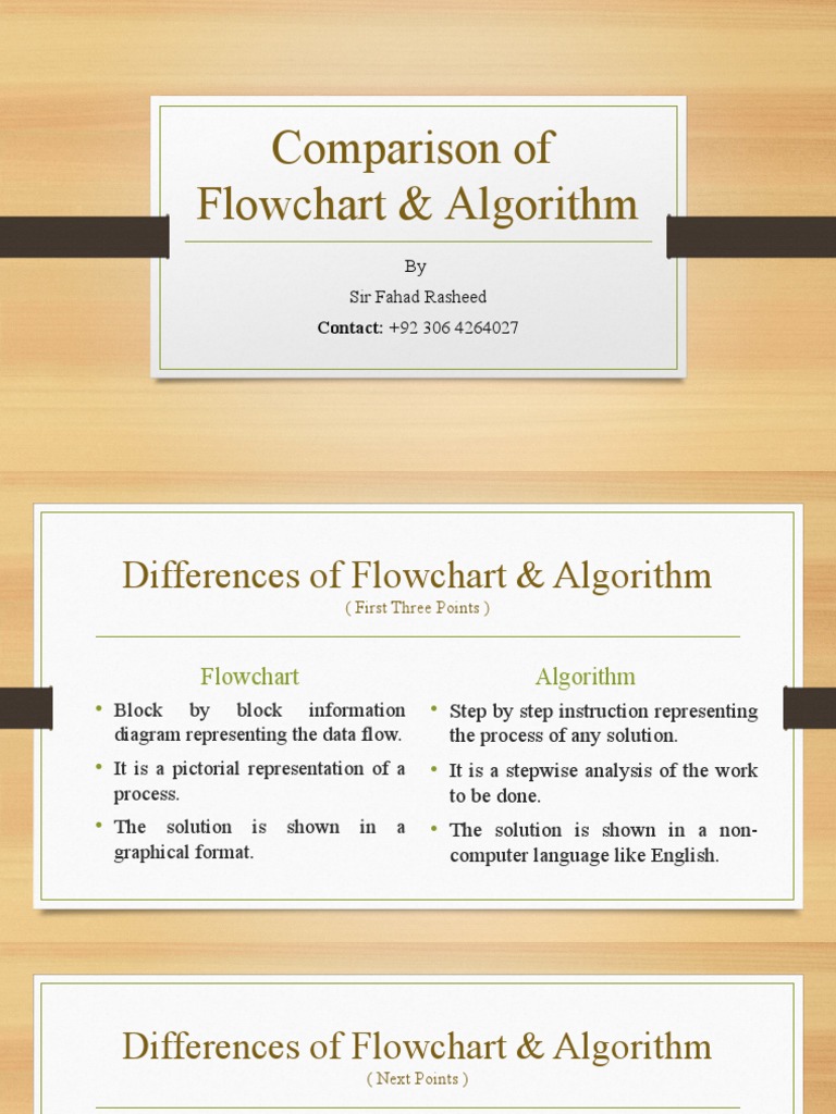 Comparison of Flowchart & Algorithm | PDF | Algorithms | Theoretical Computer Science