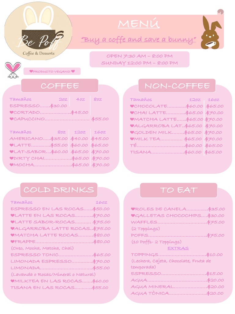 Menu Be Poff | PDF