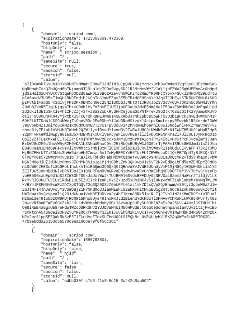 Scribd Cookies | PDF | Data Management | Sql