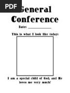 Youth LDS General Conference Packet | Prophet | Television