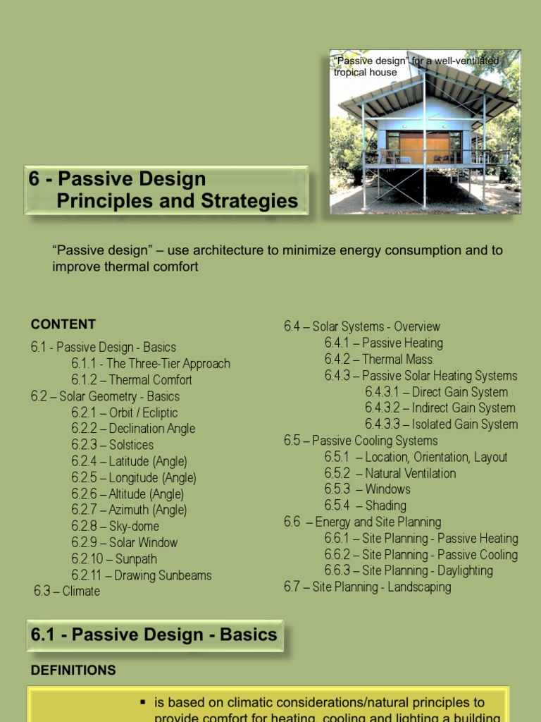 Integrating Passive Cooling in Design | PDF | Building Insulation | Equator
