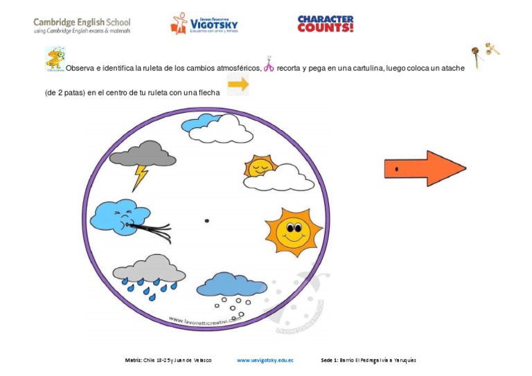 Ruleta de Cambios Atmosféricos para Niños | PDF | Libros para adolescentes