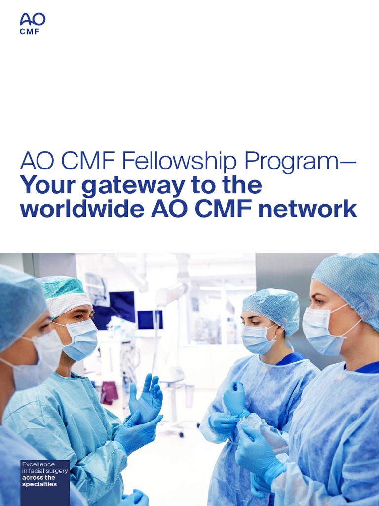 AO - CMF Fellowship 0220 LOW | PDF | Oral And Maxillofacial Surgery ...