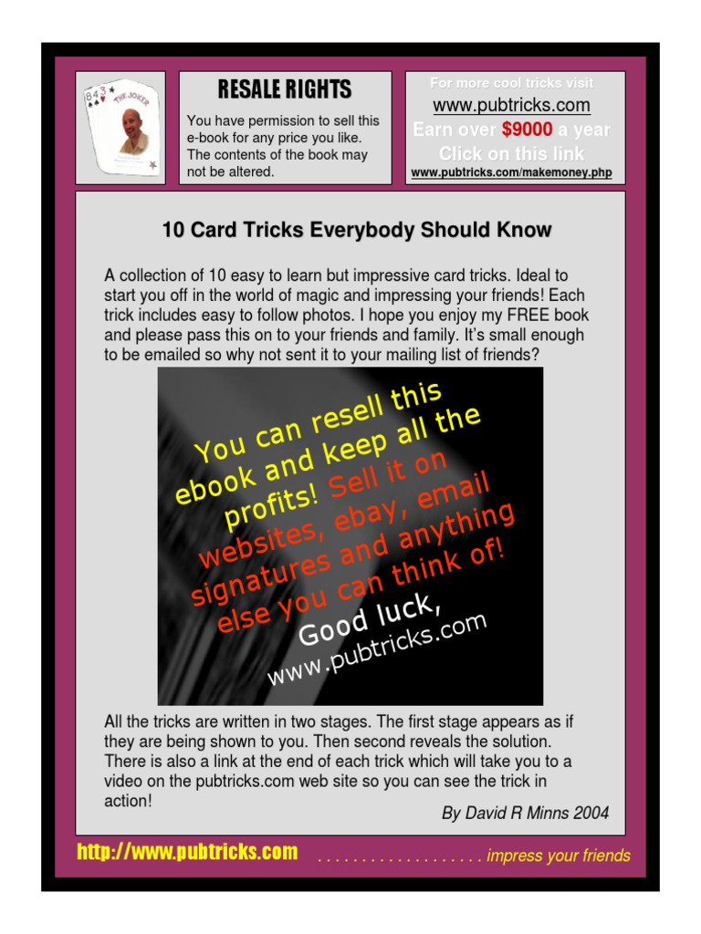 10 Essential Card Tricks | PDF