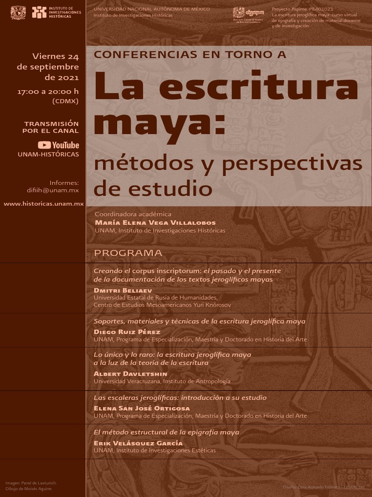Cartel Conferencias Escritura Maya | PDF | Academia | Escritura