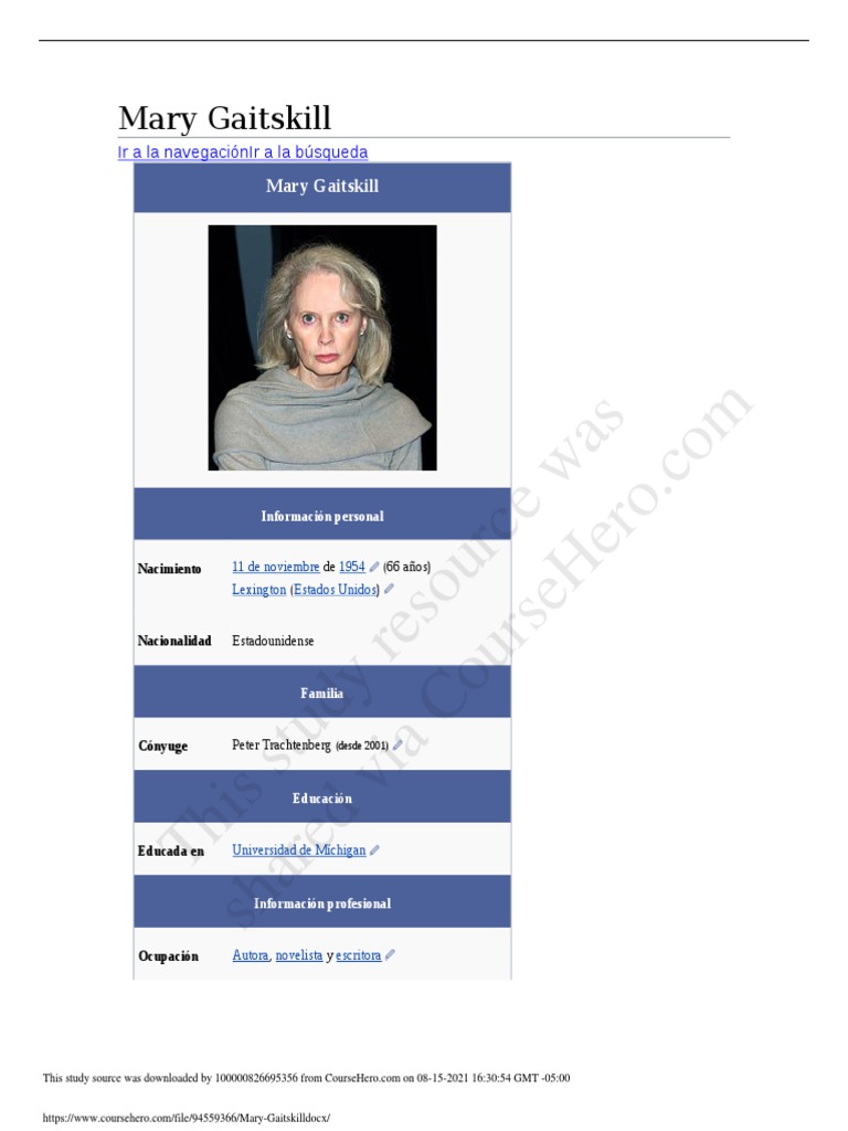 Mary Gaitskill | PDF