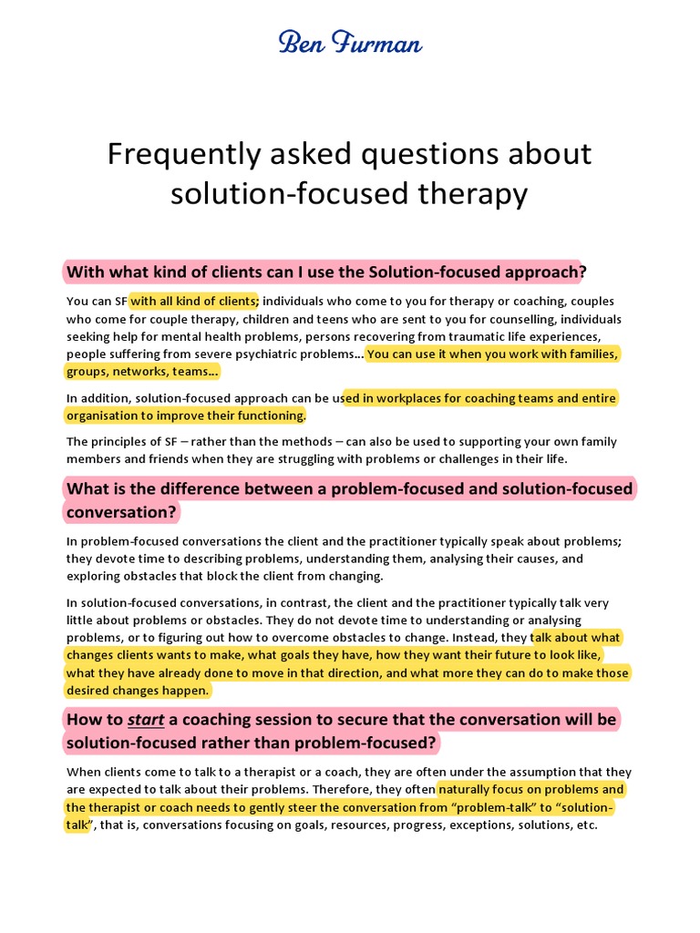 Sesión 1. Frequently Asked Questions About SFT Furman | PDF ...