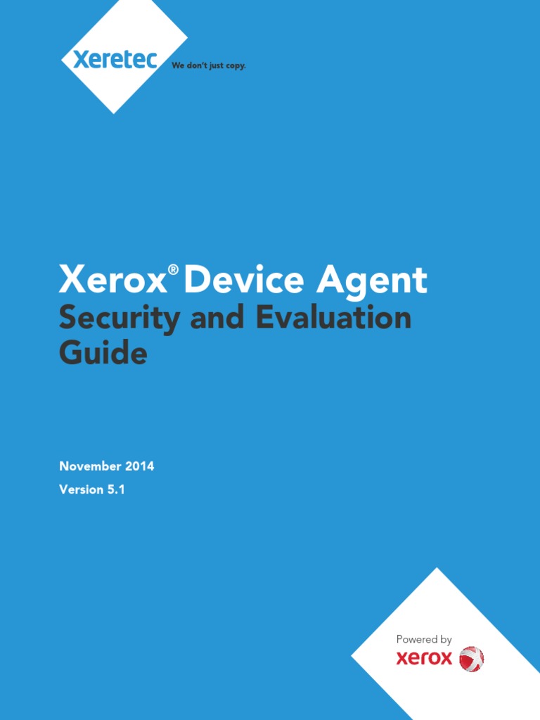 Xerox Device Agent (XDA) Security Evaluation Guide | PDF | Microsoft Windows | Computer Network