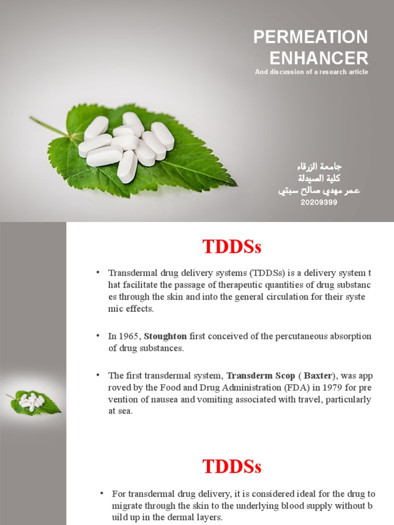 Permeation Enhancer | PDF | Gel | Chemistry