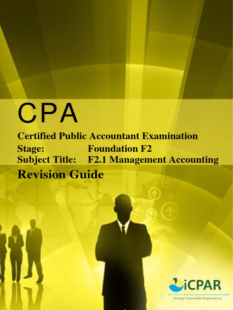 CPA Management Accounting Exam Guide | PDF | Test (Assessment ...