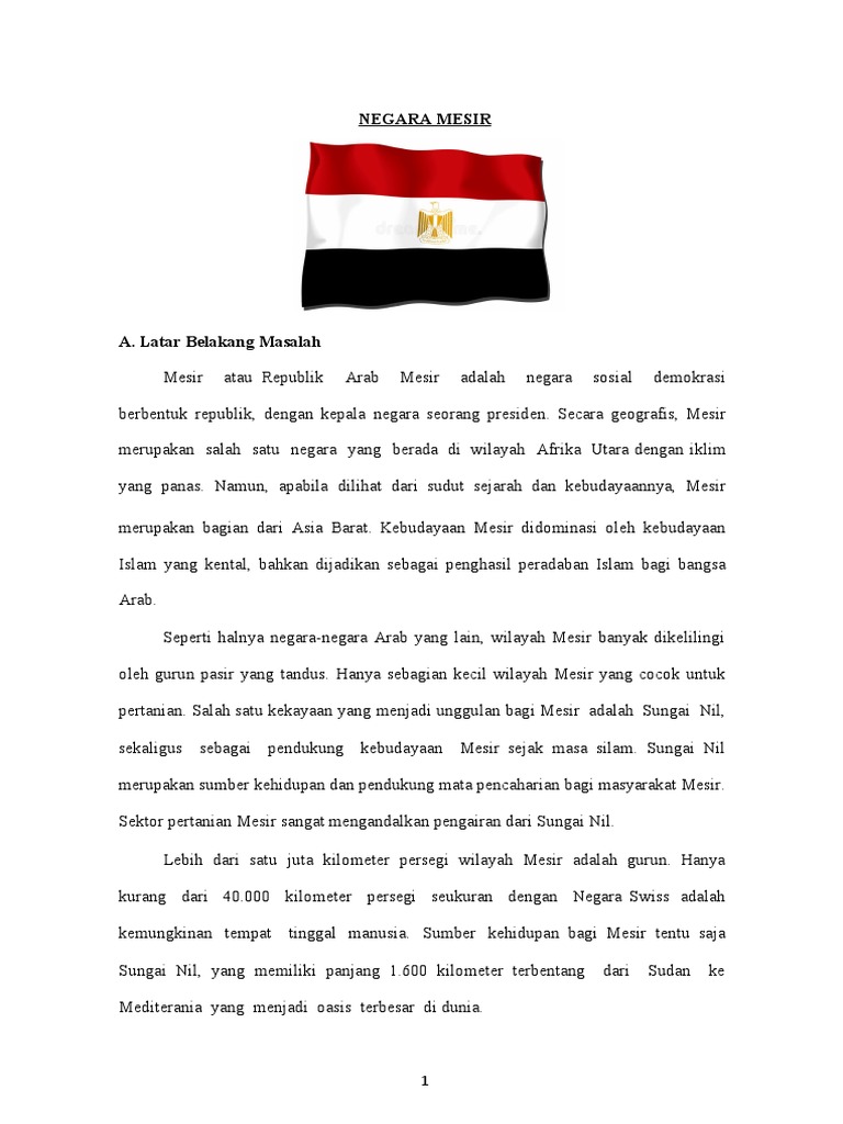Sejarah dan Politik Modern Mesir | PDF | Politik