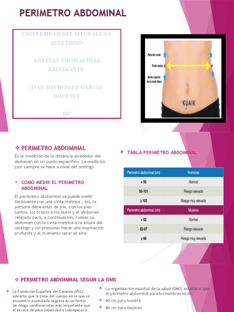 Cómo Medir el Perímetro Abdominal | PDF | Tejido adiposo | Obesidad