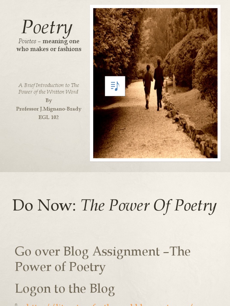 Power Point Poetry Lesson Plan 102 | Download Free PDF | Poetry | Rhyme