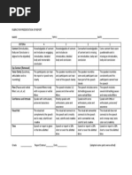 Declamation - Rubric - 1 | PDF | Speech | Neuroscience