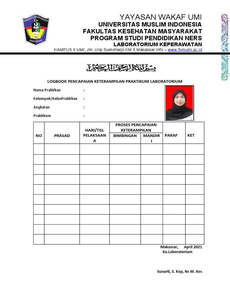 Logbook Pencapaian Keterampilan Praktikum Laboratorium | PDF