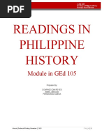 Hist 1 Readings in Philippine History Module PDF | PDF | Primary ...