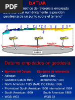 ¿Qué es un Datum en Topografía? | PDF | Topografía | Sistema coordinado