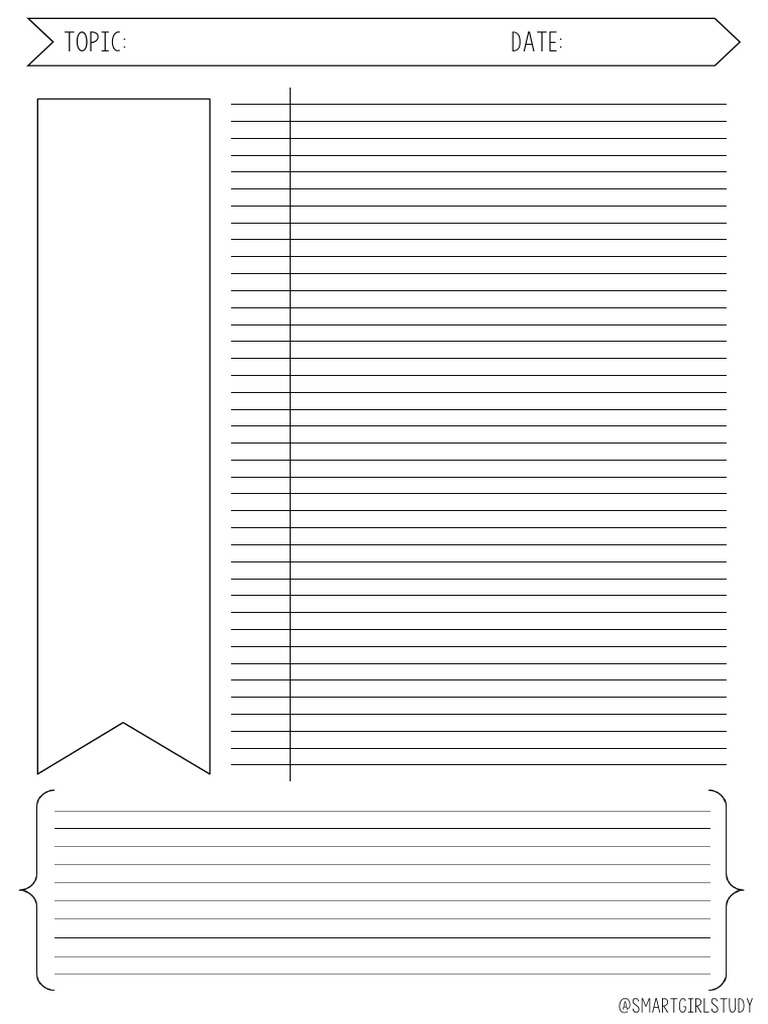 Cornell Notes Template | PDF