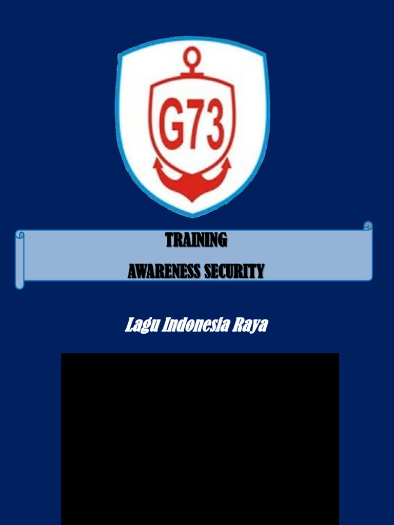 Training Awareness Security Pdf