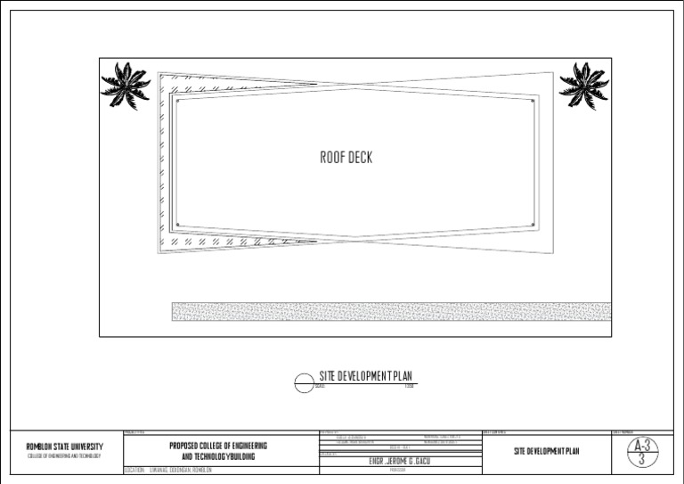 Roof Deck Site Development Plan | PDF