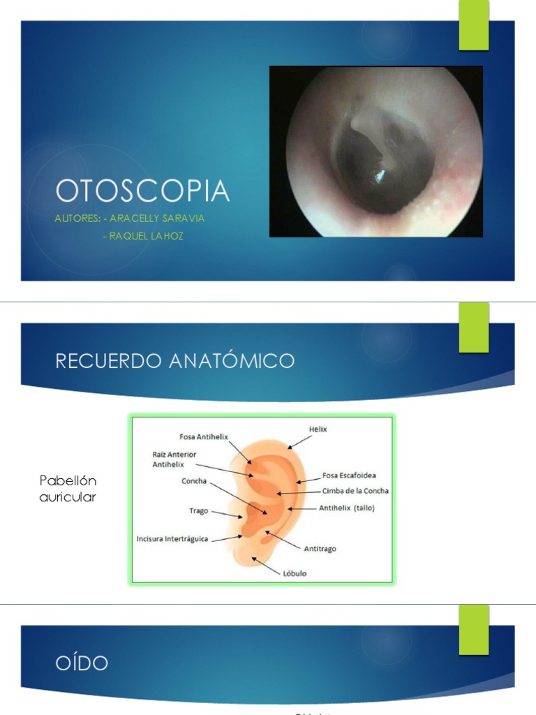 Otoscopia 2 | PDF | Medicina CLINICA | Especialidades Medicas