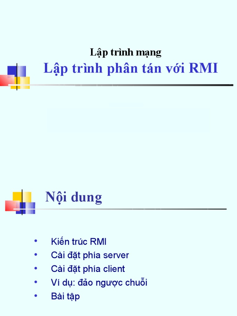 Lap Trinh Phan Tan RMI | PDF