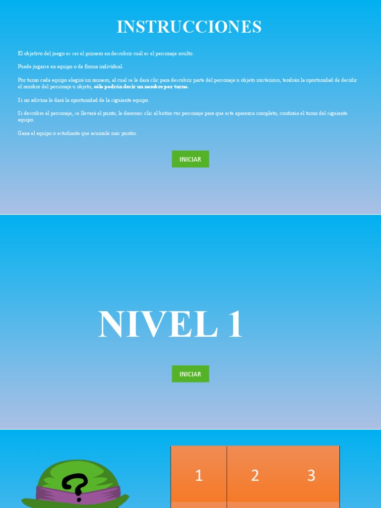 Juego Adivina La Imagen | PDF