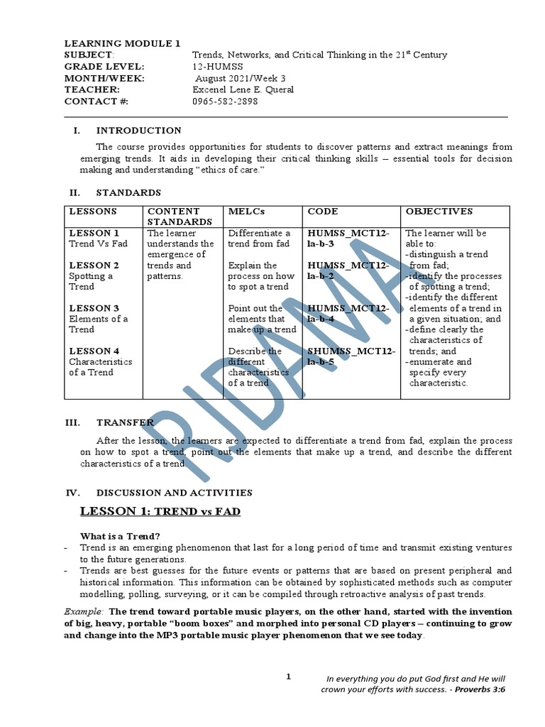 Learning Module 1 | Download Free PDF | Fashion | Smartphone