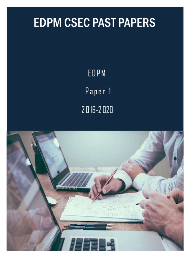 Paper 1 Edpm Past Papers Booklet (2016-2020) | PDF