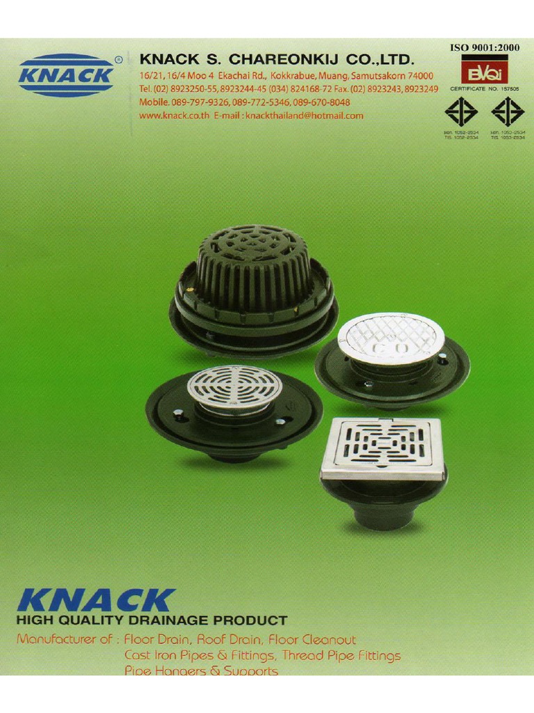 Knack-Drain Catalog | PDF