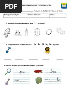 Guía Refuerzo Letra M, L, P, S | PDF | Fonética | Habla