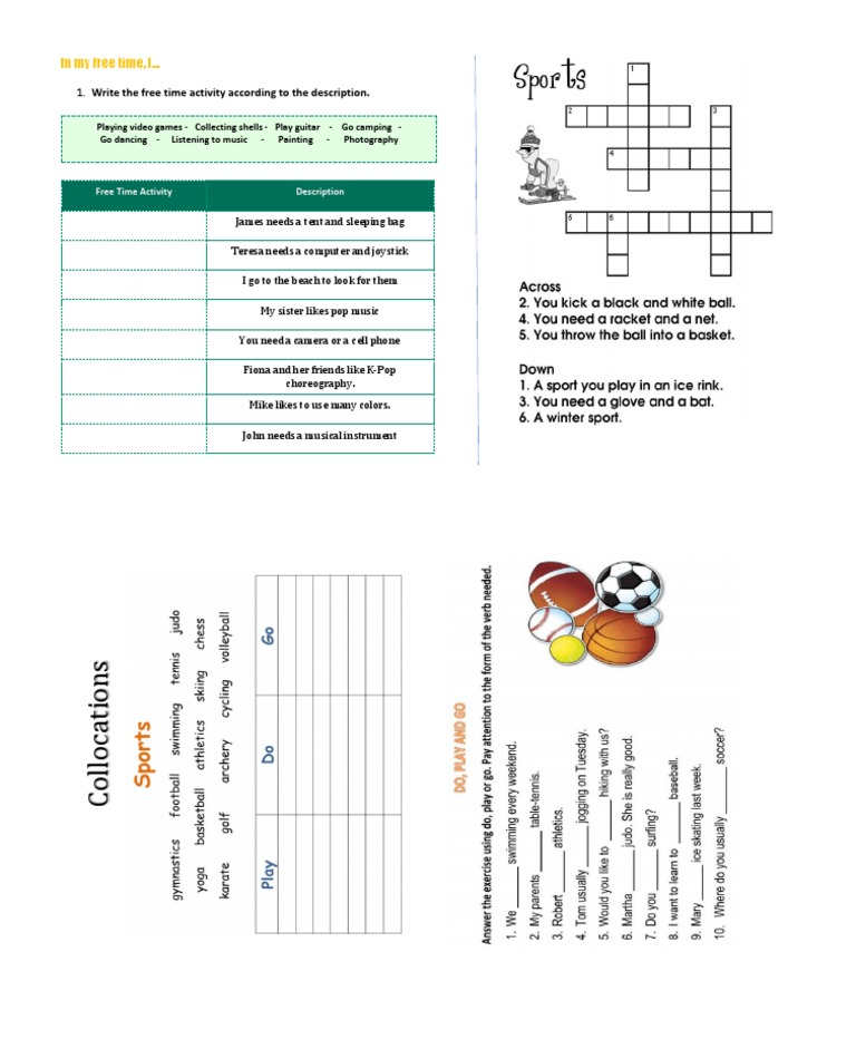 7° Sports - Collocations | PDF