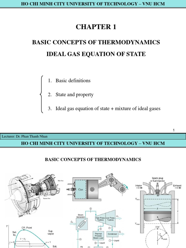 Chapter 1 - Basic Concepts of Thermodynamics | PDF | Heat | Gases