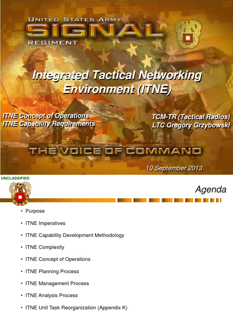 Integrated Tactical Networking Environment (ITNE) | PDF | Osi Model ...