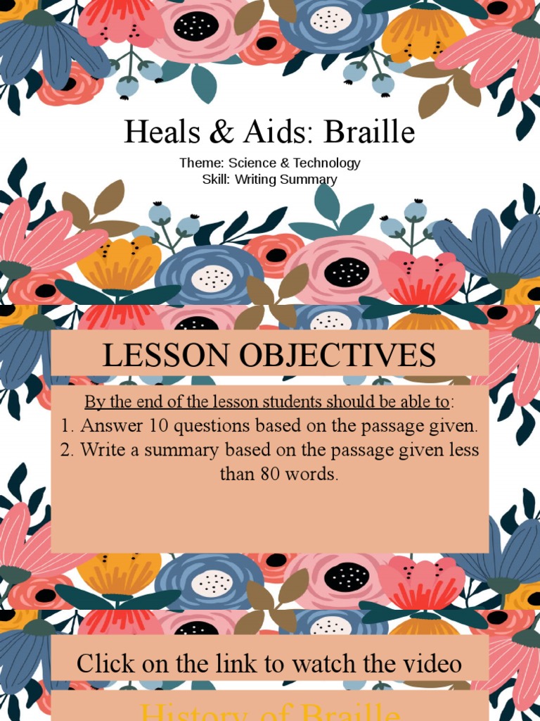 Assistive Technology (Braille) 2a | PDF