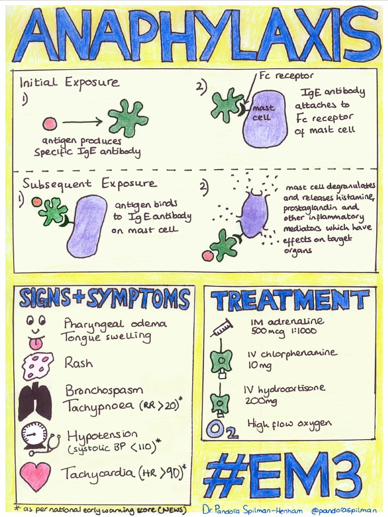 Anaphylaxis (Infographic) | PDF
